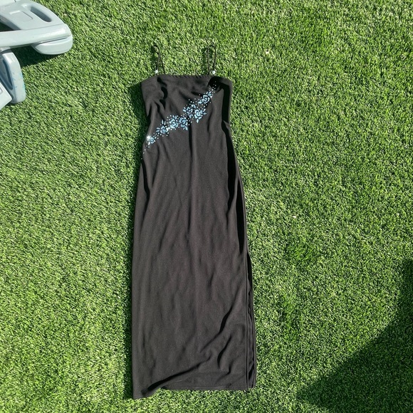 Windsor | Dresses | Vintage Windsor Promformall Dress With Blue Glitter ...